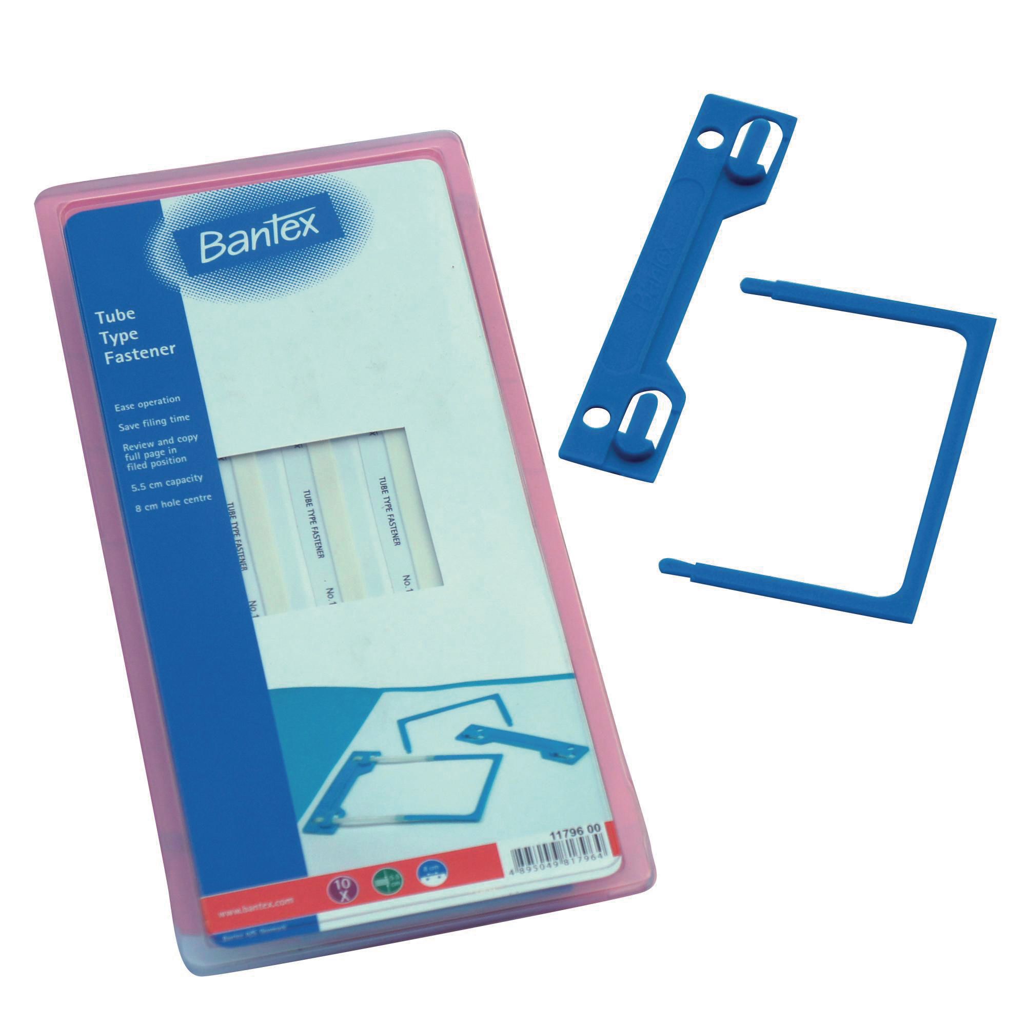 BANTEX TUBE TYPE FASTENERS BLUE (BOX OF 10)(1179600) - Bantex M Sdn Bhd