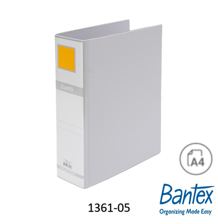 BANTEX A4 PVC POST-PIPE BINDER 6CM GREY(136105) - Bantex M Sdn Bhd
