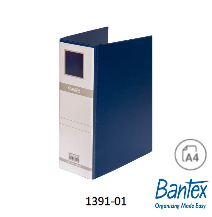 BANTEX A4 PVC POST-PIPE BINDER 8CM D/BLUE(139101) - Bantex M Sdn Bhd