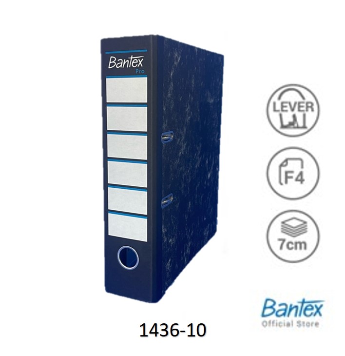 BANTEX FC PRO PAPER FILE 75MM FIXED MECH MARBLE BLACK(143610) - Bantex ...