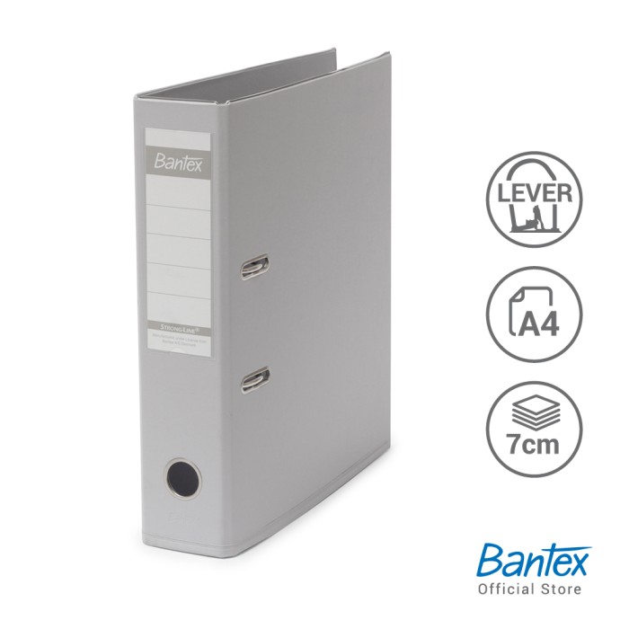 BANTEX A4 PVC LAF 75MM FIXED MECH GREY(145005) - Bantex M Sdn Bhd