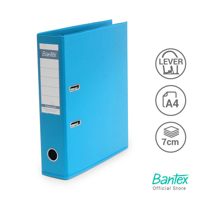BANTEX A4 PVC LAF 75MM FIXED MECH PARADISE BLUE(145038) - Bantex M Sdn Bhd