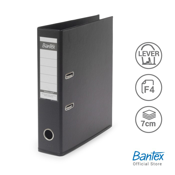 BANTEX FC PVC LAF 75MM FIXED MECH BLACK(146510) - Bantex M Sdn Bhd