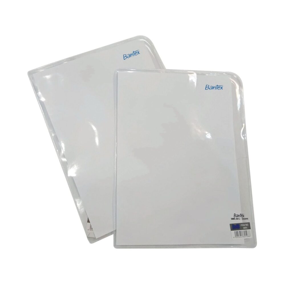 BANTEX A4 PVC L-SHAPE FOLDER PK25(1601) - Bantex M Sdn Bhd