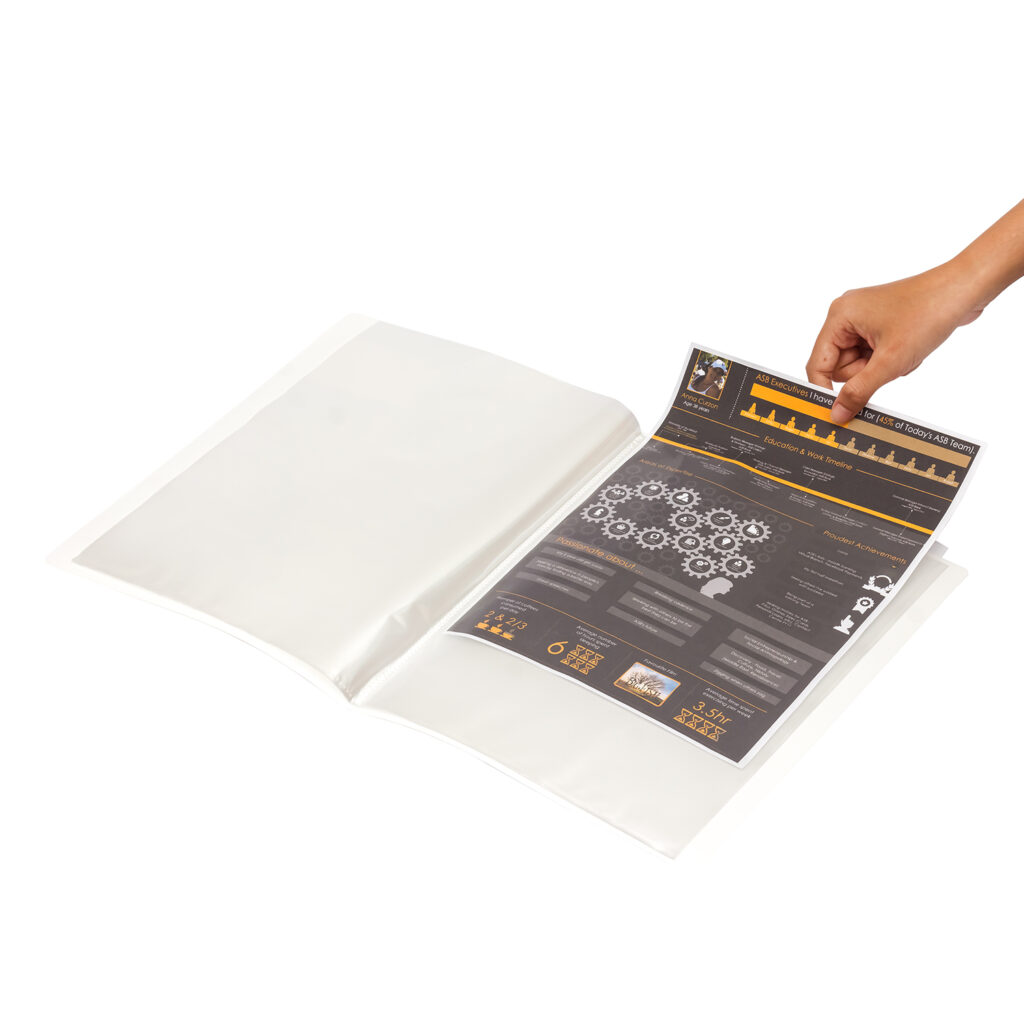 BANTEX A4 PP DISPLAY BOOK 20POCKETS WHITE(314307) - Bantex M Sdn Bhd