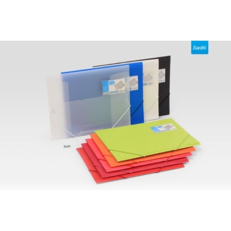 BANTEX A4 PP 3-FLAP DOCUMENT FILE RED(343009) - Bantex M Sdn Bhd