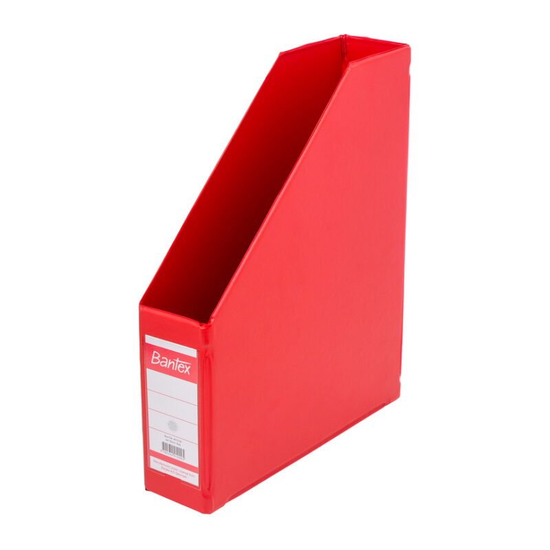 BANTEX A4 PVC MAGAZINE FILE 7CM DOUBLE SPINE LABEL RED(401509) - Bantex ...