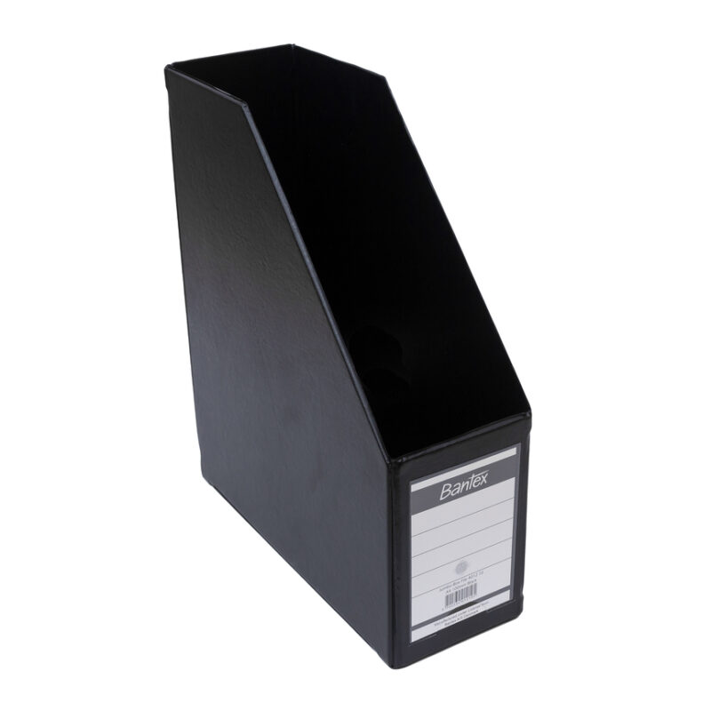BANTEX A4 PVC MAGAZINE FILE 7CM DOUBLE SPINE LABEL BLACK(401510 ...
