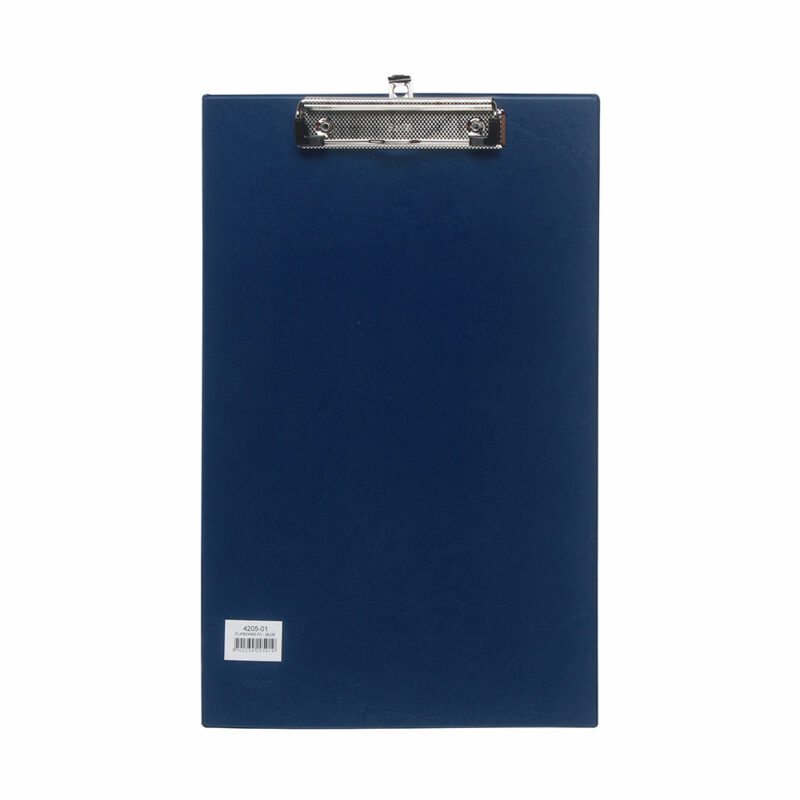 BANTEX FC PVC CLIPBOARD STD WIRECLIP WITH BACK POCKET BLUE(420201 ...