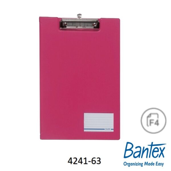 FC PVC CLIPBOARD H/D JUMBOCLIPW/BACK POCKET ASSORTED COLOURS (420188 ...