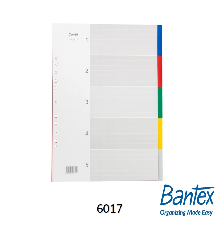 BANTEX A3 PP INDEXES POTRAIT 1-5(601700) - Bantex M Sdn Bhd