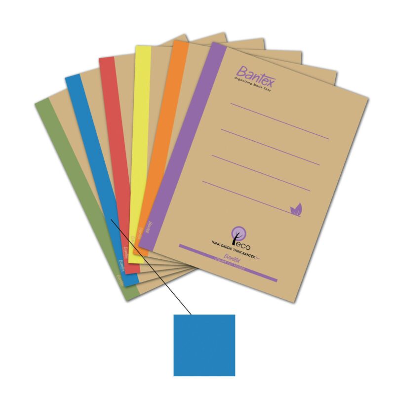 FC ECO PAPER SQUARE CUT FOLDER BLUE (PKT 10)(801001) - Bantex M Sdn Bhd