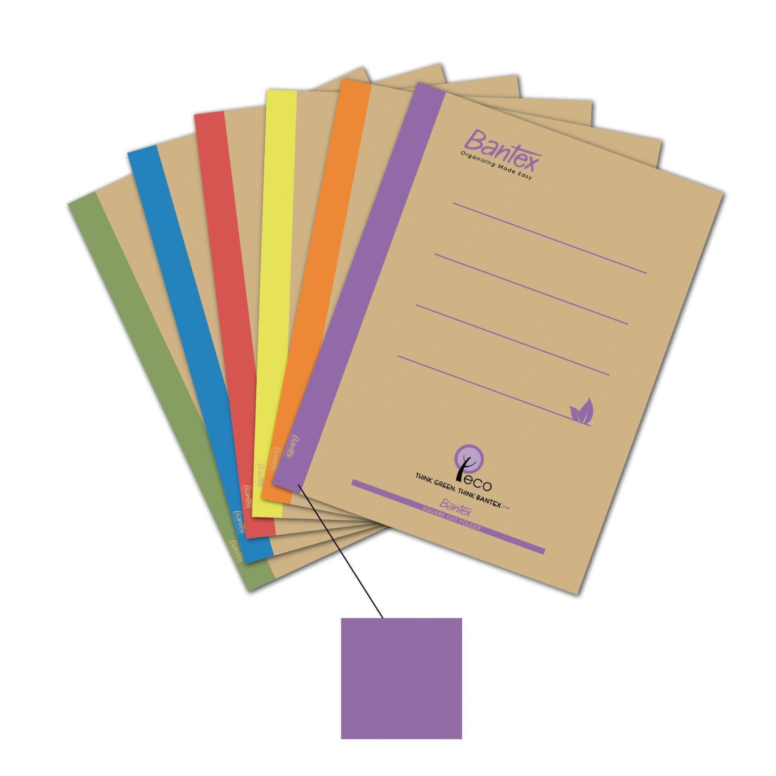 BANTEX A4 PP SQUARE CUT FOLDER W/TRAN FASTENER OCEAN BLUE(830151 ...