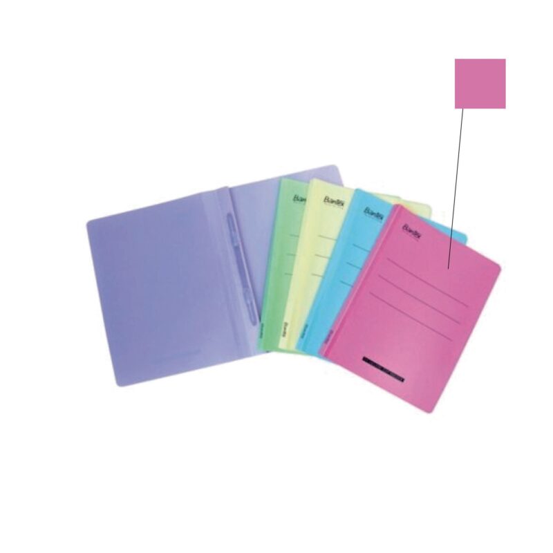 BANTEX A4 PP SQUARE CUT FOLDER W/TRANS FASTENER PINK(830119) - Bantex M ...