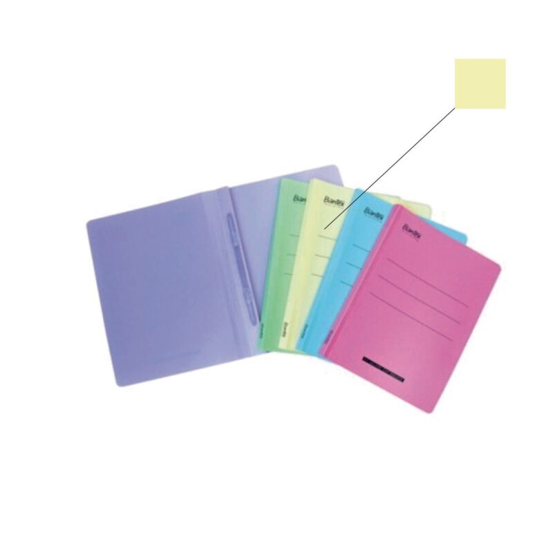 BANTEX A4 PP SQUARE CUT FOLDER W/TRANS FASTENER IVORY(830152) - Bantex ...